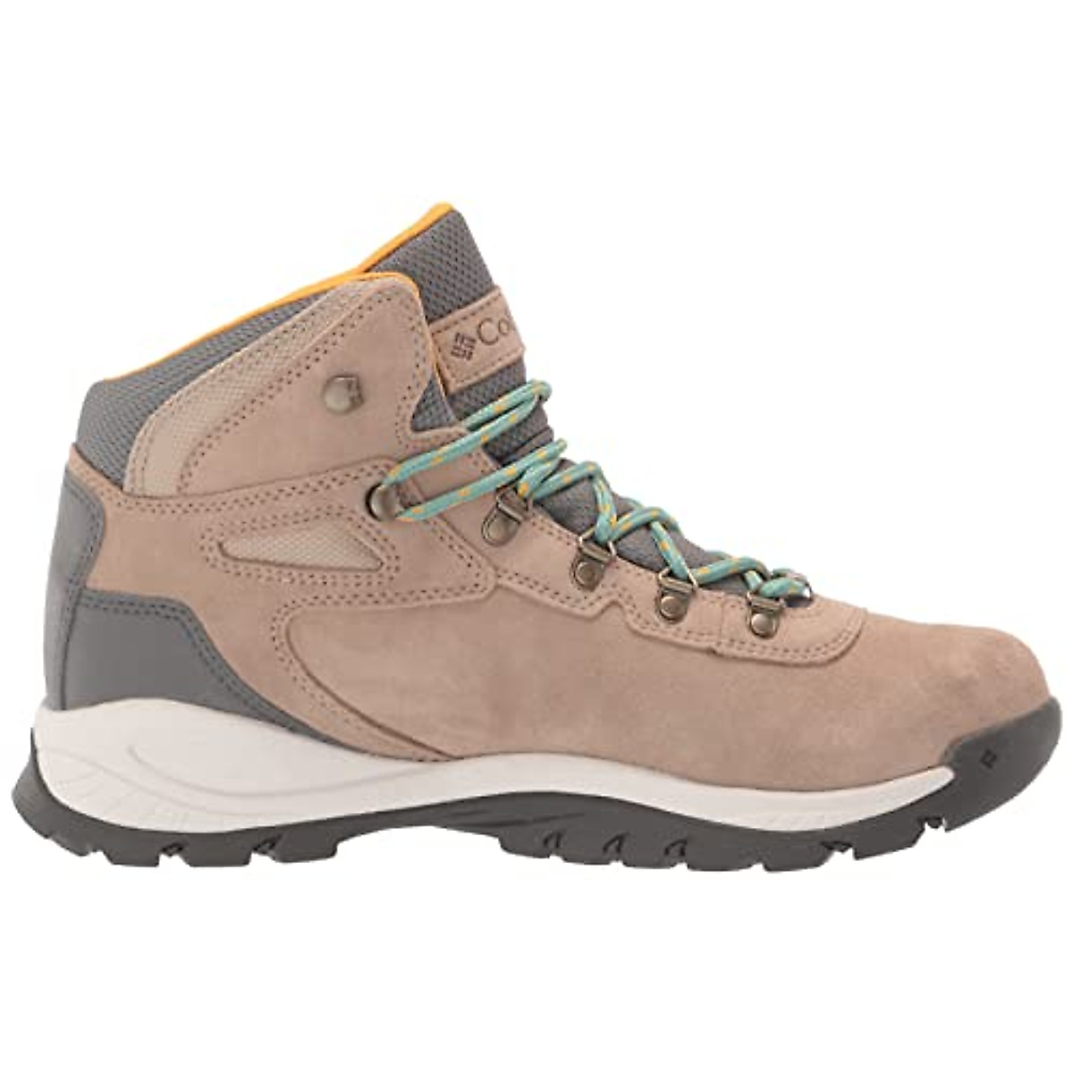 Columbia Women’s Newton Ridge Plus Waterproof Amped Hiking Boot, Waterproof Leather, Oxford Tan/Dusty Green, 6.5