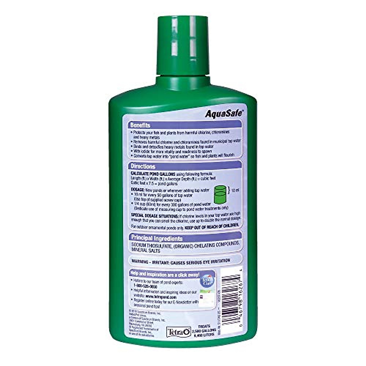 TetraPond AquaSafe 16.9 Ounces, Makes Tap Water Safe For Pond Fish