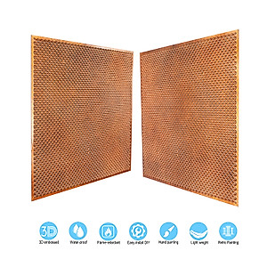 Tin-Look Ceiling Tiles Farmhouse Tin Ceiling Tiles for Cafe Club Salon Hotel Store Bar 2'x2' PL20 Archaic Copper 10pcs