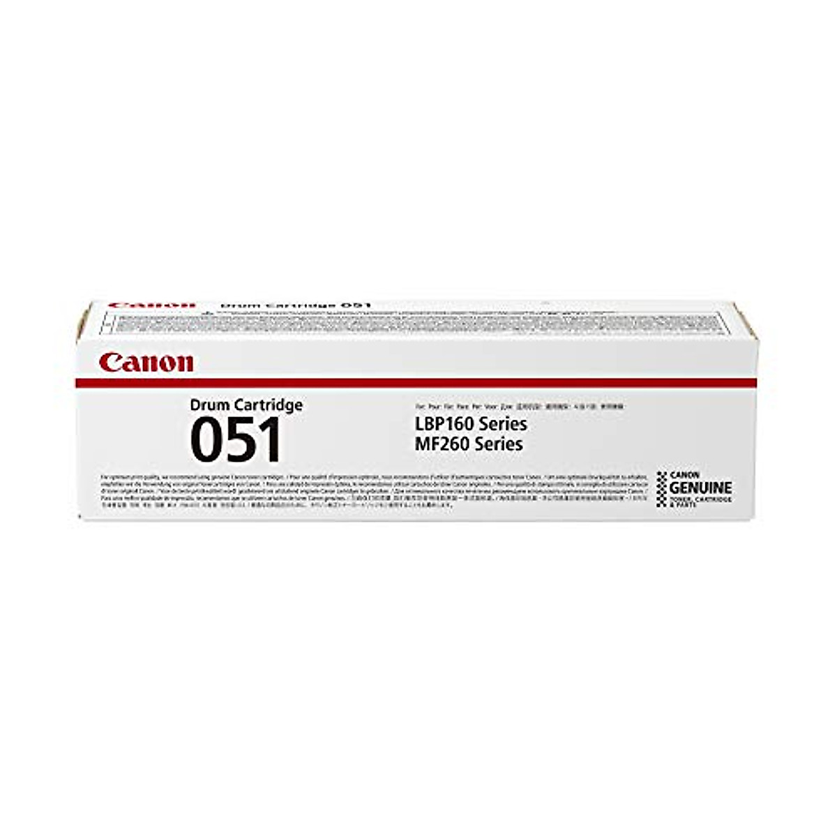 Canon Genuine-Drum, Cartridge 051 Black (2170C001), 1 Pack, for Canon imageCLASS MF269dw, MF267dw, MF264dw, LBP162dw Laser Printers