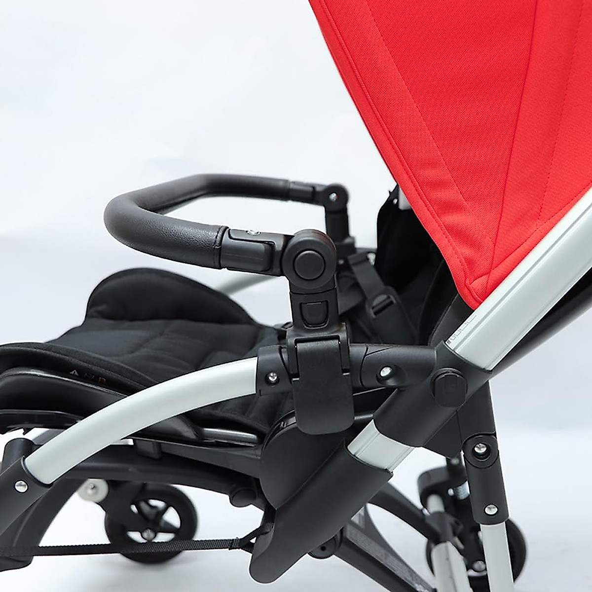 Stroller Handlebar Console Adjustable Armrest Bumper Bar Compatible with Bugaboo Bee 3 Bee 5 Bee 6 Baby Strollers (Artificial Leather)