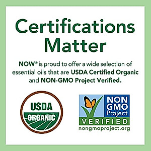 NOW Essential Oils, Organic Oregano Oil, Comforting Aromatherapy Scent, Steam Distilled, 100% Pure, Vegan, Child Resistant Cap, 1-Ounce