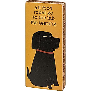 Primitives by Kathy All Food Must Go To The Lab For Testing Home Décor Sign