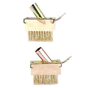 Happyyami 2PCS Weeding Wire Brush Tools Patio Weed Brush Head Set Replacement Gardening Weeding Tool Weed Remover for Outdoor Patio, Paving, Sideway, Garden Path and Driveway