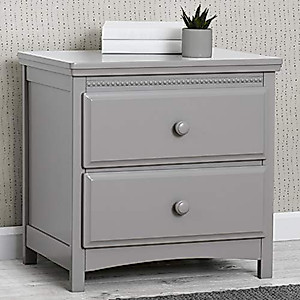 Delta Children Emerson Nightstand, Greenguard Gold Certified, Grey