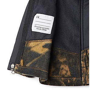 Columbia Baby Steens Mt Overlay Hoodie, Timberwolf Print/Black, 6/12