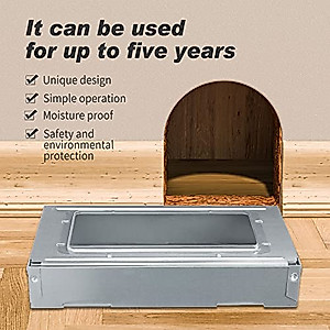 4 Pack Multi Catch Mouse Trap Clear Top Humanized Mouse Trap Rodent Mouse Trap for Indoor Outdoor Rat Control Pet and Kids Security (Silver)