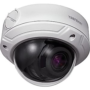 TRENDnet Indoor/Outdoor 4 Megapixel, Varifocal PoE IR Dome Network Camera, Auto-Focus, Optical Zoom, Manual Pan/Tilt, Night Visions Up to 98ft., IP66 Rated Housing, ONVIF, IPv6, TV-IP345PI