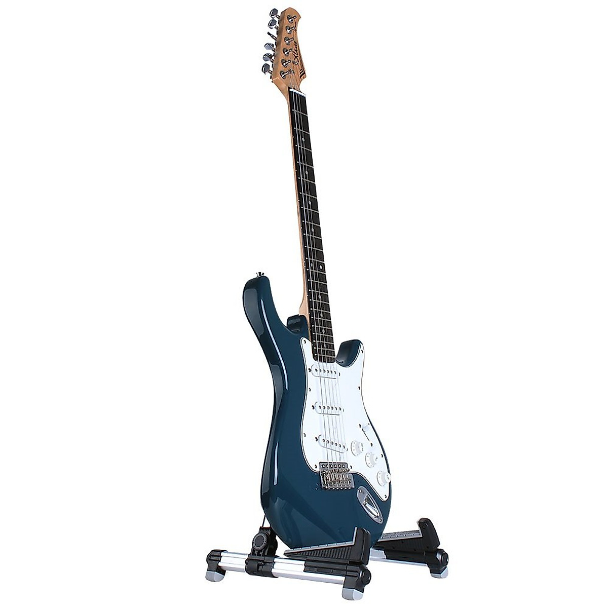 Alumium Ally A Frame Universal Folding Acoustic Guitar Stand, Suitable for Electric Guitars, Bass Guitars (Silver)