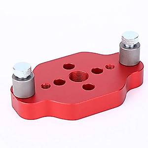 OKJHFD Woodworking Dowel Drill Guide Kit,Woodworking Straight Hole Positioner Aluminum Alloy DIY Drill Guide Drill Guide Self Centering Dowelling Jig for Carpenter(Punch)