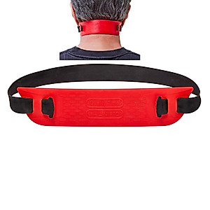 Quality Time Neck Hair Guide SuPremium - A Neckline Template for Shaving and Keeping a Straight or Curved Neck Hairline; a Line Up Stencil for Neckline Haircuts, Do-it-Yourself Made in USA