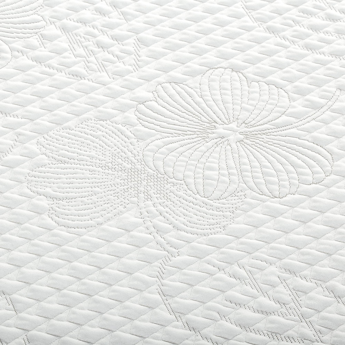 Olee Sleep 10 Inch Ventilated Gel Infused Memory Foam Mattress, CertiPUR-US® Certified, Gray, Twin