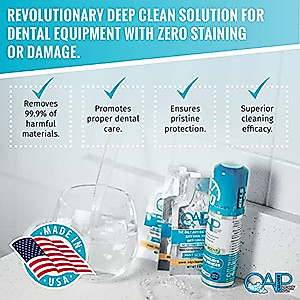 Foam Retainer Cleaner, Aligner, Invisalign, Denture, and Mouth Guard Cleaner | Orthodontic 60 Seconds Cleanser by OAP Cleaner | Paraben, Sulfate and Triclosan Free | 44.3 mL Bottle