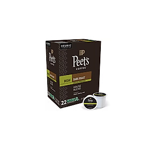Peet's Coffee & Tea Coffee Decaf House Blend K-Cup Portion Pack for Keurig K-Cup Brewers, 88 Count