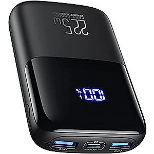 INIU Portable Charger, Small 10000mAh Power Bank USB C In/Output 22.5W Fast Charging, 3-Output Mini Battery Pack Charger with Phone Holder for iPhone 14 13 12 11 Pro Samsung S23 A53 Google iPad Tablet