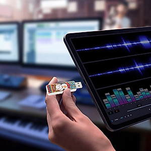 Flash Drive, Portable USB 2.0 Flash Drive with Cute Cat Pattern, Thumb Drives Memory Stick Data Storage Pen Drive for Computer Laptop(128GB)