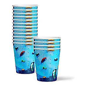 Rock Climbing Party Supplies Set Plates Napkins Cups Tableware Kit for 16