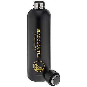 BLACC Bottle Officially Licensed NBA Golden State Warriors Stainless Steel Insulated Water Bottle | 25oz Basketball Thermos