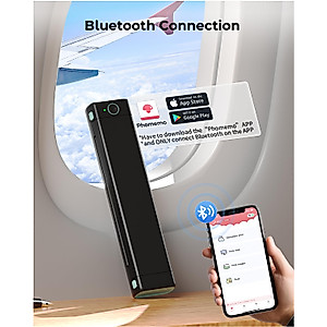 Phomemo Portable Printer Wireless for Travel, [New] M08F-Letter Bluetooth Mobile Printer Support 8.5" X 11" US Letter, No-Ink Thermal Compact Printer, Compatible with Android and iOS Phone & Laptop