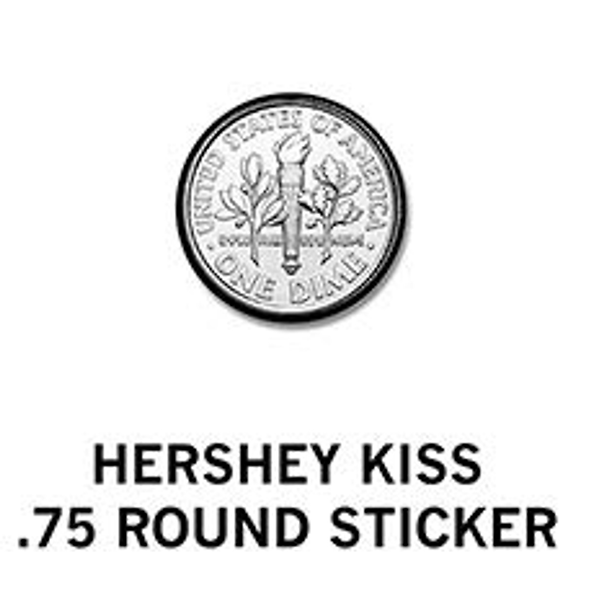 Hugs and Kisses from The New Mr. and Mrs. | Elegant | 324 Stickers - .75 Inches | Hershey Kiss Stickers | Wedding Stickers | Bridal Shower Stickers | Bridal Favors
