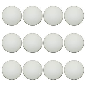 Premium Quality 12 Pcs Door Bumper Self Adhesive Sticker Strong Stickiness Wall Protector Guard Door Knob Stopper 1.6 Inches Rubber Round White Silicone Door Handle Bumper Set