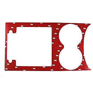 Xotic Tech Water Cup Holder Panel Cover Trim, Real Carbon Fiber, Compatible with Porsche Macan 2015-2018