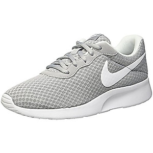 Nike Women's Tanjun Grey Wolf Grey White Running Shoe 7.5