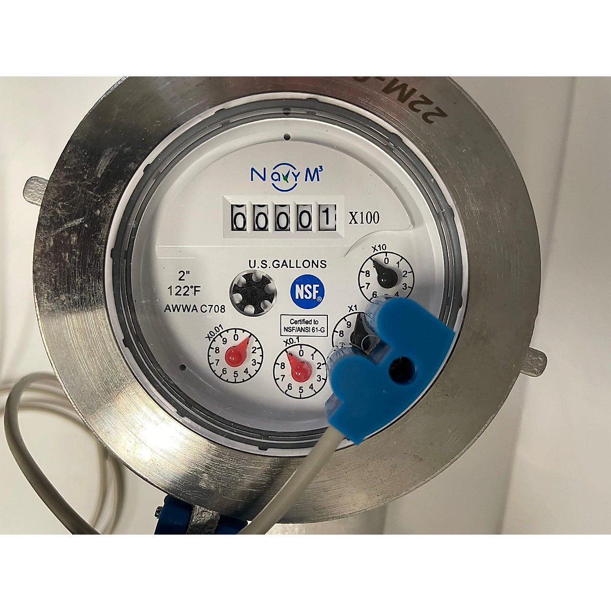 NSF 61 Certified 1 Inch Multi-Jet Stainless Steel Totalizing Water Meter with Pulse Output, EPDM Seals