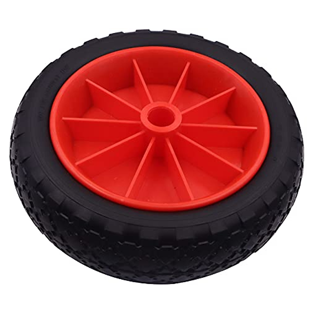 METER STAR 2pc 10" Kayak Cart Wheels, Puncture-Proof Tire Wheel for Kayak Canoe Trolley Cart Replacement Tire,Diameter Central Axis its 0.9",Solid Rubber