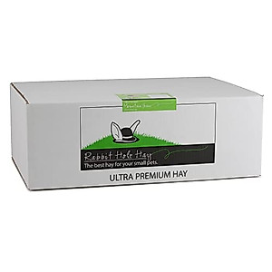 Rabbit Hole Hay Ultra Premium, Hand Packed Mountain Grass for Your Small Pet Rabbit, Chinchilla, or Guinea Pig (10lb)