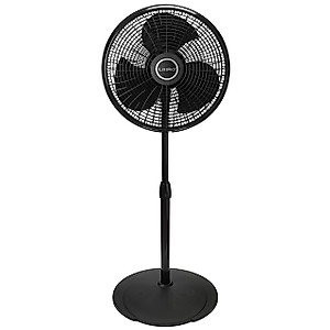 Lasko Lasko-16 Adjustable Performance Pedestal, 3-Speed, Black (2527) Household Fans