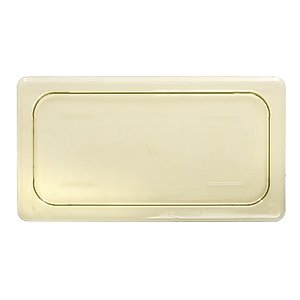 Cambro H-Pan 1/3 Size Amber Polysulfone Flat High Heat Food Pan Lid