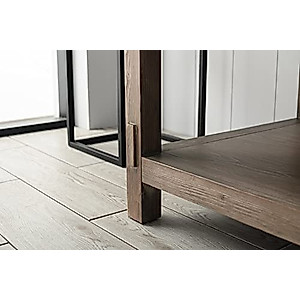 UrbanFurnishing.net - Harvey 48-Inch (48") Rustic Modern Farmhouse Bathroom Vanity - Brown Spruce