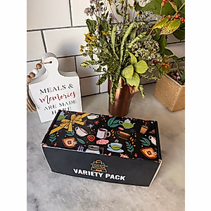 Premium Stash Bigelow Tea Sampler Set - 16 Assorted Tea Flavors with Herbal & Black Tea Bags, 10 Honey Sticks, eBook - 48 Pc Tea Sampler Gift Set Box for Adults Men Women Colleagues