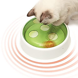 Catit Senses 2.0 Ball Dome Interactive Cat Toy - Motion-Activated Cat Toy with Two Modes of Play, Batteries Not Included