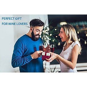 Wine Stoppers Vacuum SUPRIAM with Wine Pump, Stainless Steel Wine Saver Pump and 4 x Reusable Wine Stoppers for Wine Bottles