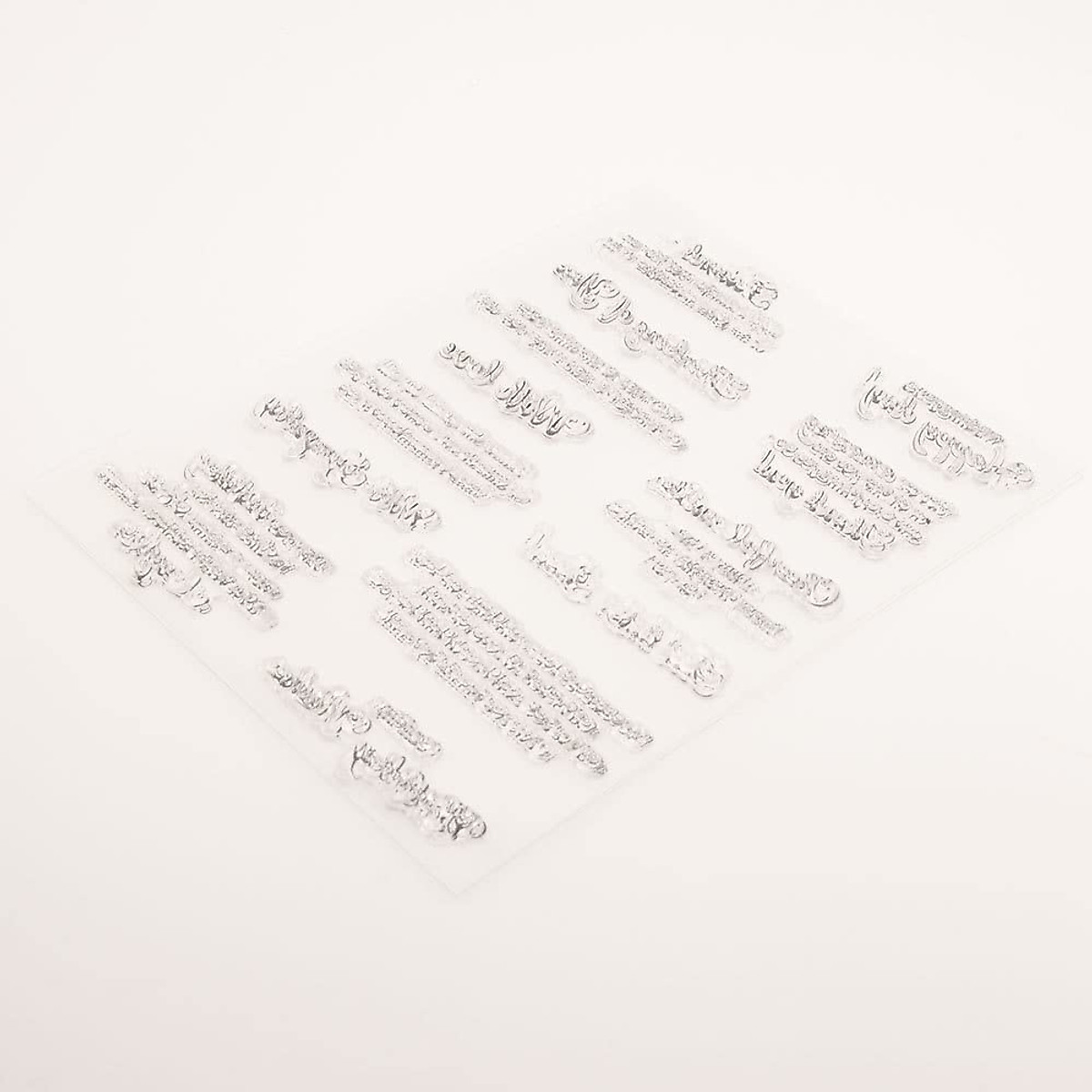 Linda Craft 1pc Wishing You a Happy Day Friend Thinking of You Clear Stamps for Card Making Decoration and DIY Scrapbooking 15x21 cm