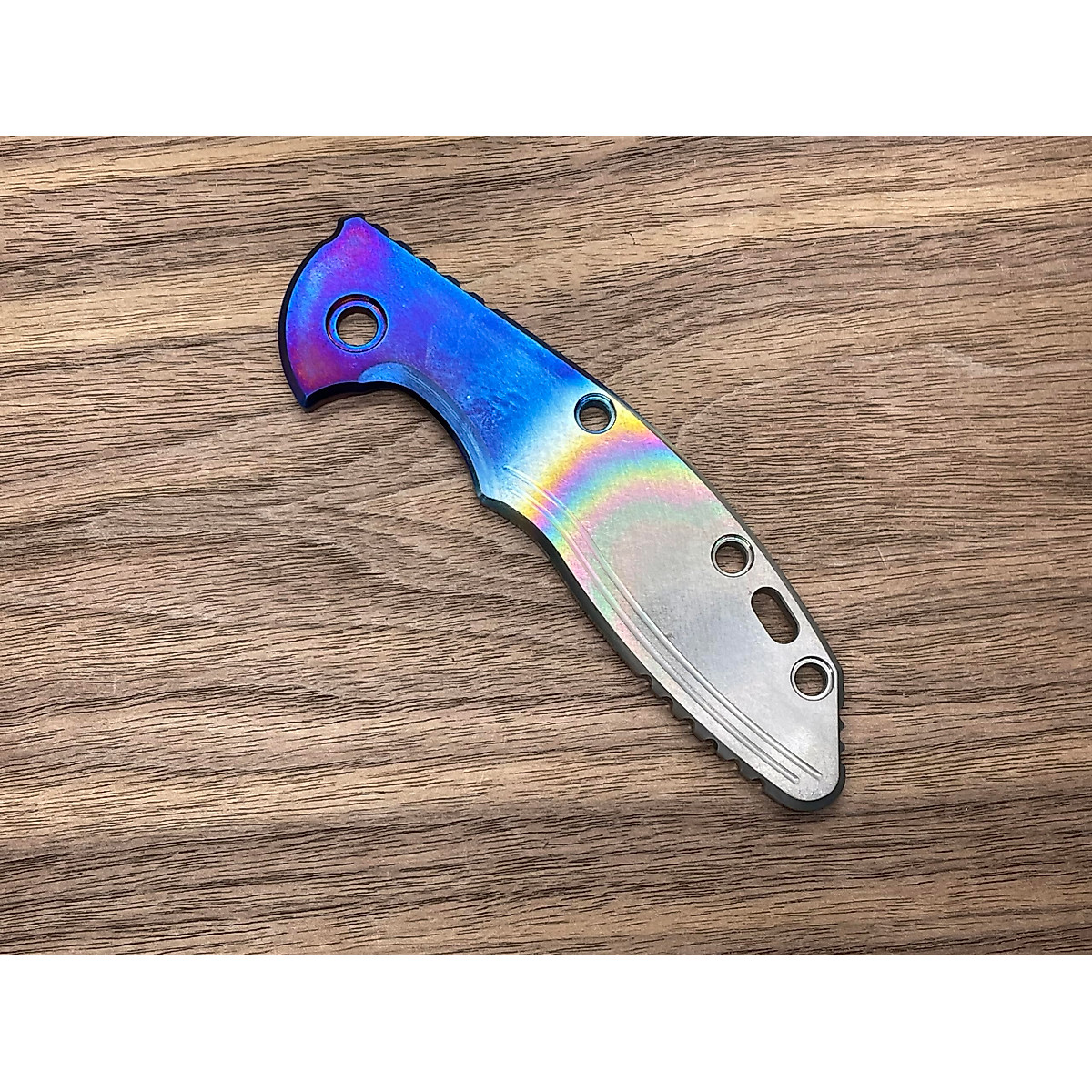 Metonboss Flamed Deep Brushed Titanium scale for XM-18 3.5 HINDERER