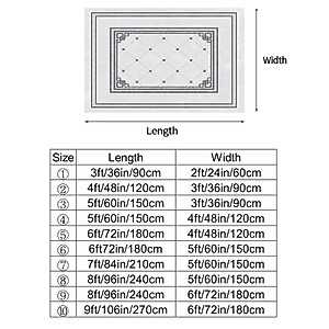 ALNILA Modern Fashion Wavy Area Rug, Abstract Black White Orange Gray Printed Large Rug, Soft Durable Washable Floor Rug, for Living Room Office Study Bedroom Entrance 4x6ft