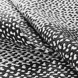 RIANGI Living Room Rug, Boho Area Rugs Braided Rugs, Round Rugs 4ft, Colorful Rugs - Versatile Cotton Round Area Rugs 4ft for Any Space