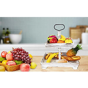 Tier Tray Decor Stand - Tiered Design for Dining Tables, Seasonal Decoration for Family Gatherings, Suitable for Halloween & Christmas