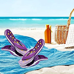 2 Pack Beach Towel Clips Strong Beach Chair Hanger Clips Clothes Clips Large Novelty Sunbed for Lanyards Beach Chairs Deck Patio Pool Boat Cruise Lounge Accessories Must Haves Ship Cards