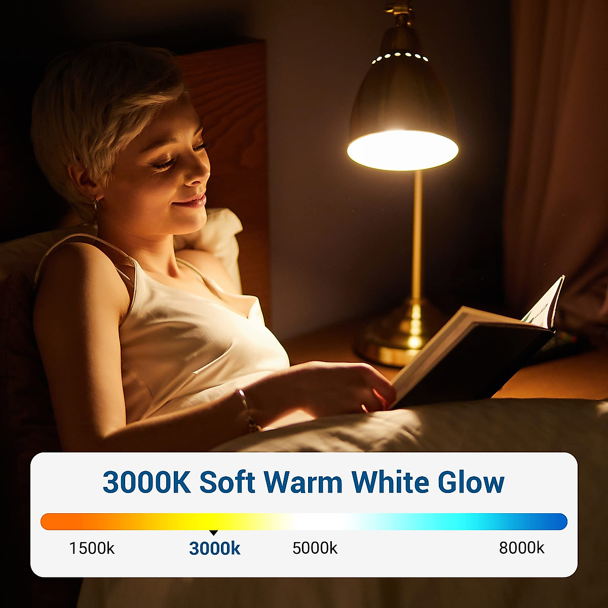 DEWENWILS 8-Pack A19 LED Light Bulb, 760LM, 3000K Soft Warm Light Bulb, Energy Saving 9W(60W Equivalent) LED Bulb, E26 Medium Screw Base, Non Dimmable, UL Listed