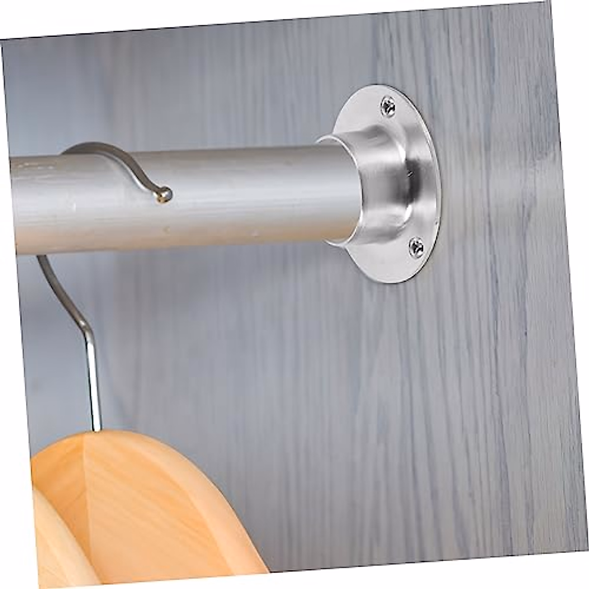 Cabilock 16 Pcs Shower Curtain Rod Base Wardrobe Sockets Curtain Rod Socket Curtain Flange Rod Holder Shower Curtain Holders Boom Stand Washcloth Holder Shower Curtain Pole Socket Towel