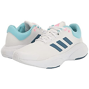adidas Women's Response Running Shoe, FTWR White/Altered Blue/Beam Pink, 8
