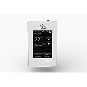 Nuheat SIGNATURE Programmable Dual-Voltage Thermostat with WiFi and Touchscreen Interface, Works with NEST