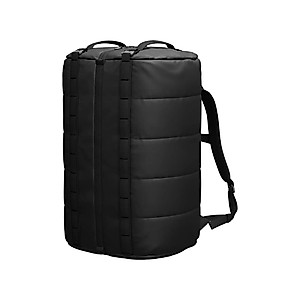 Db Journey Roamer Split Duffel Bag, Travel Duffel, Convertible Weekender with Ergonomic Straps for Comfort, Carry On Backpack with Roller Bag Hook Up System, 70L - Black Out