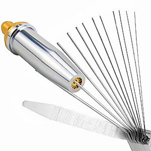 1 Pieces Tip Cleaner Set Carb Carburetor Jet Cleaner for Cleaning Welding Cutting Nozzles/Tips, Gas Orifices, Sprinklers and Shower Heads, 12 Wire Set