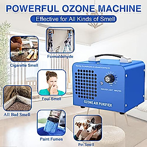 CAMECO Ozone Generator 10,000mg/h, Remote Control Portable O3 Ozone Machine, Commercial Small Ionizer for Home, Office, Basement, Garage, Cars, Pets, Smoke