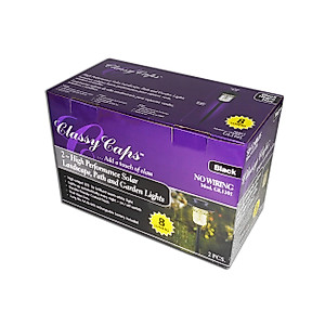 Classy Caps GL1101 High Performance Solar Landscape Light, Black